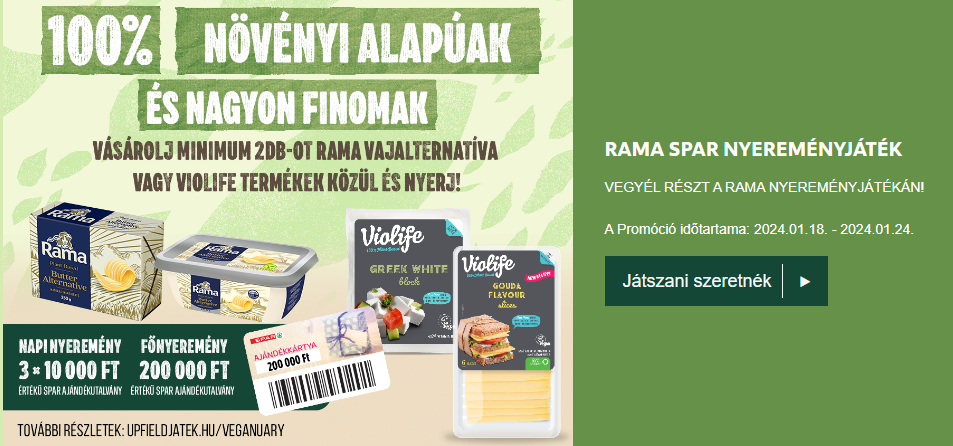Rama Spar nyereményjáték 2024 - Nyerj SPAR ajándékutalványt - A játék ...